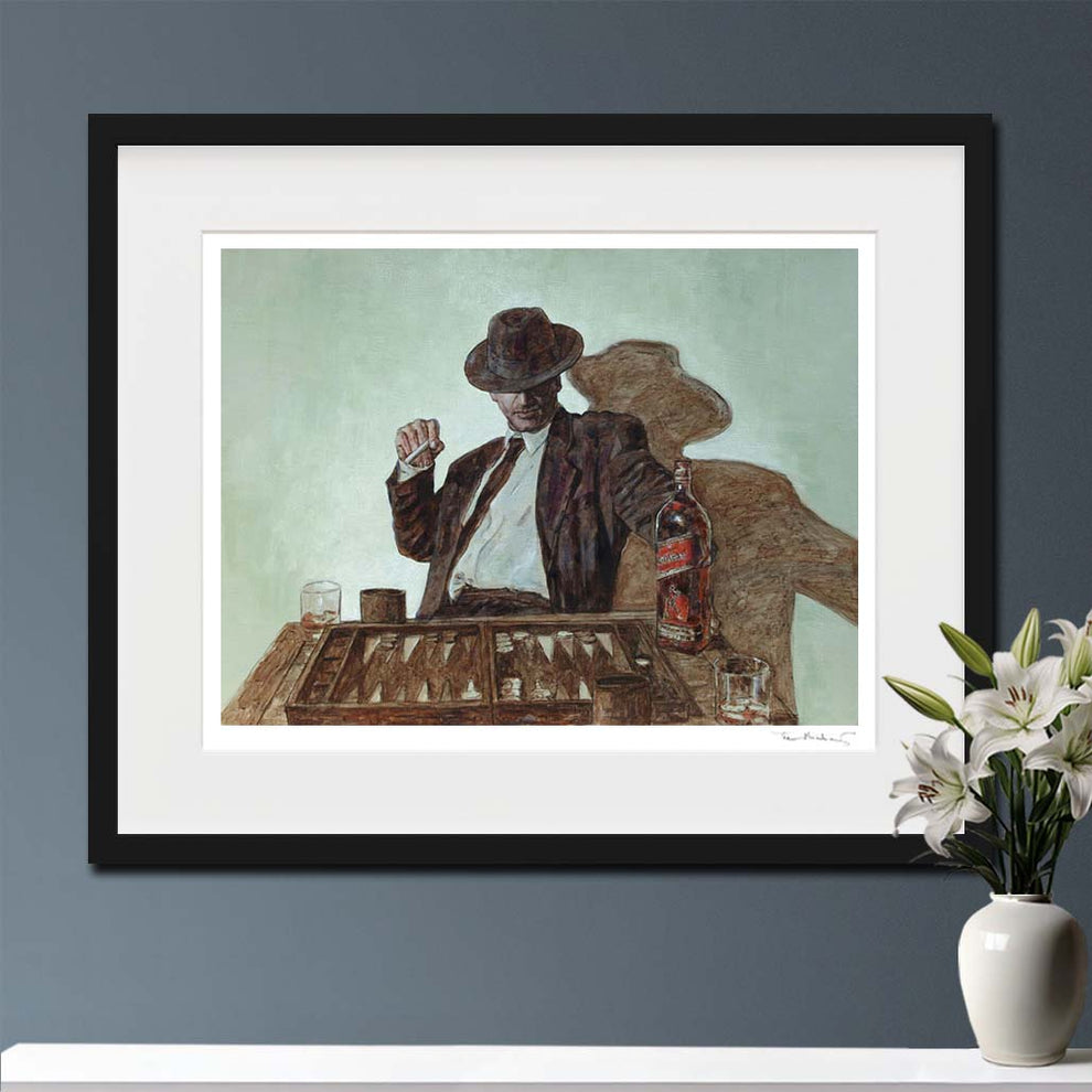 Meet Johnnie Walker, art noir prints on canvas by Theo Michael – Art by ...